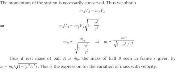 Vedupro: Variation of mass with velocity, Variation of mass with ...