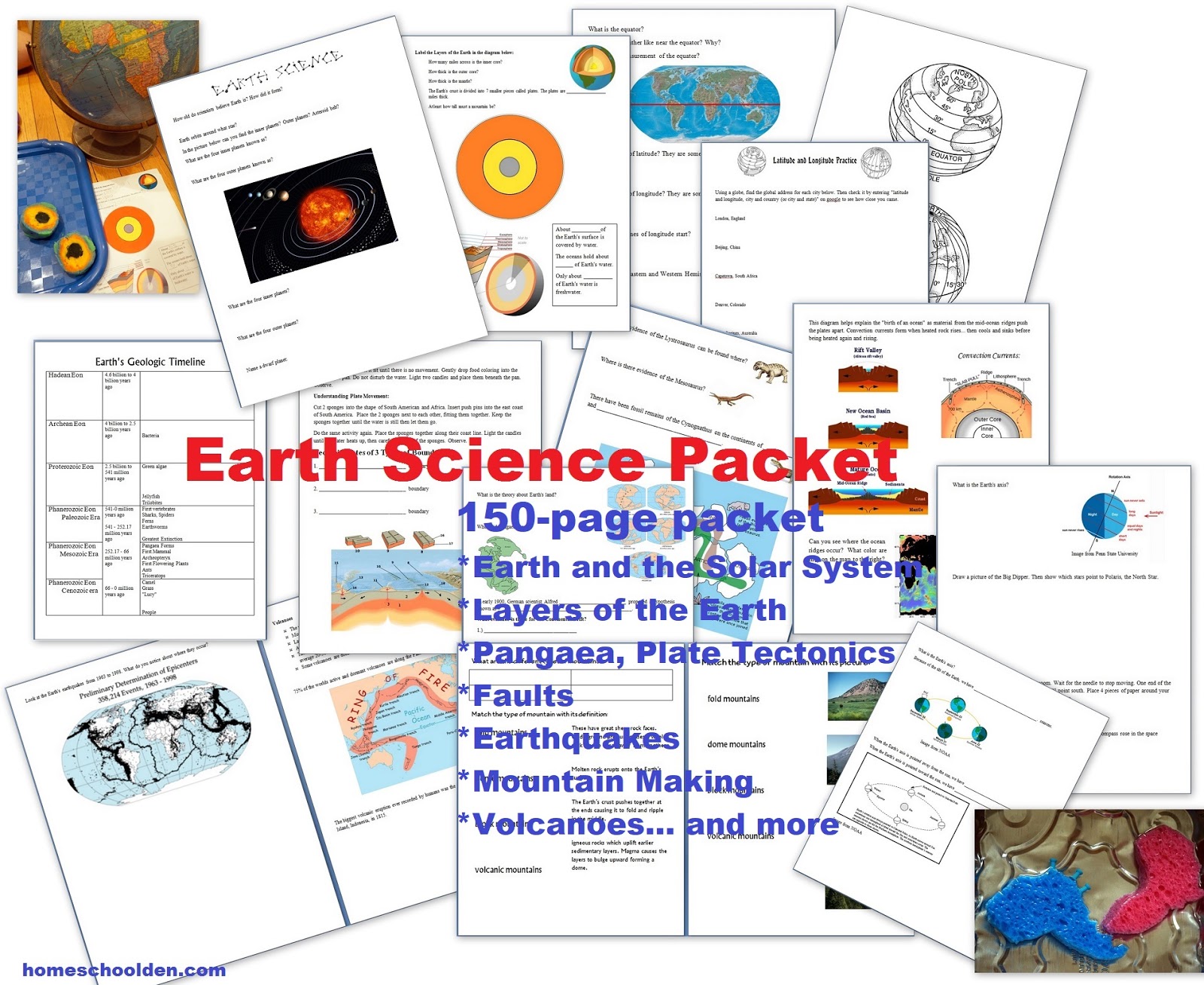 The Homeschool Den: Earth Science: Plate Movements, Pangaea