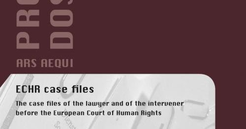 ECHR BLOG: Book on ECHR Case Files