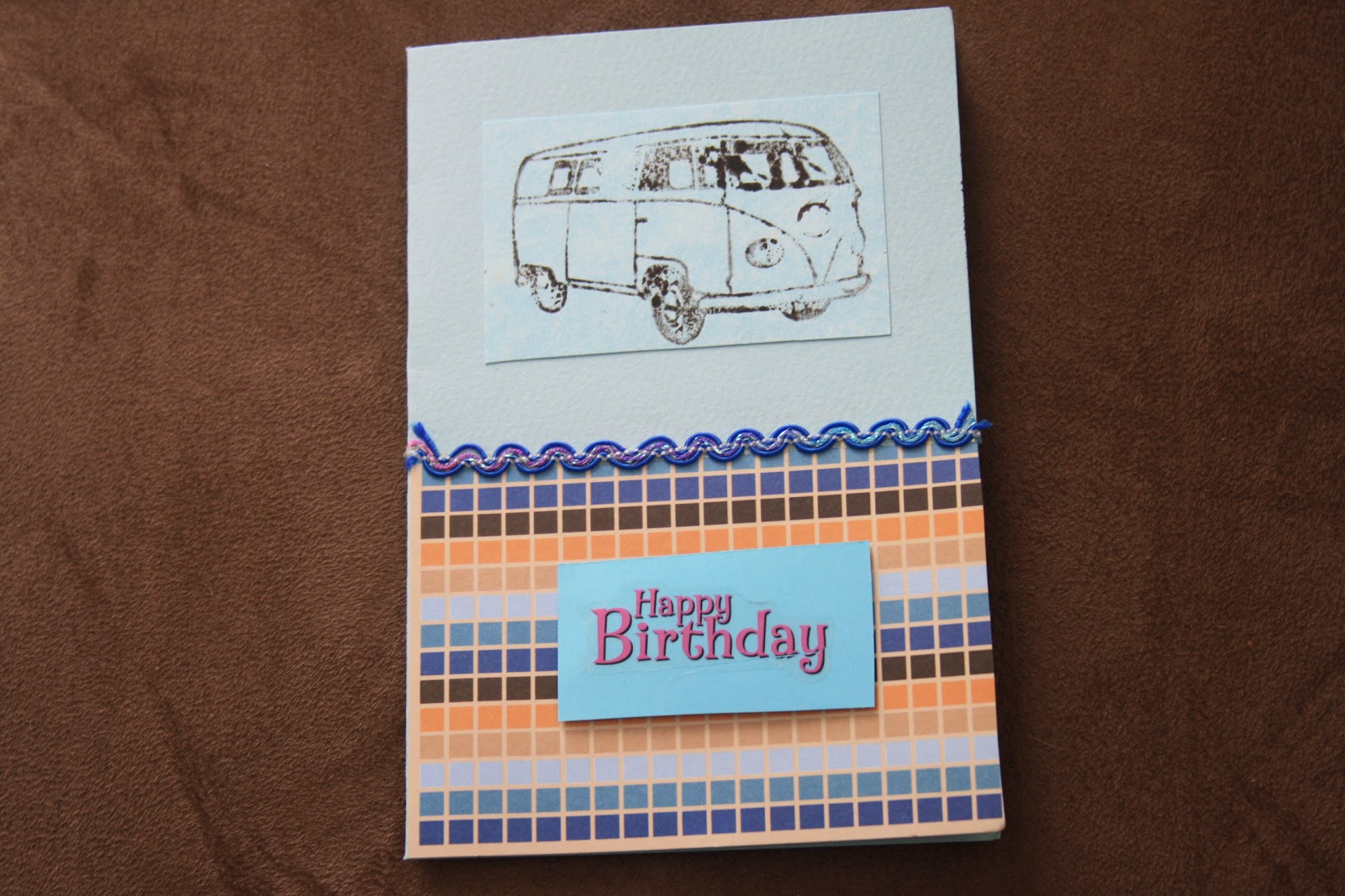 Caroline Makes Camper Van Birthday Card