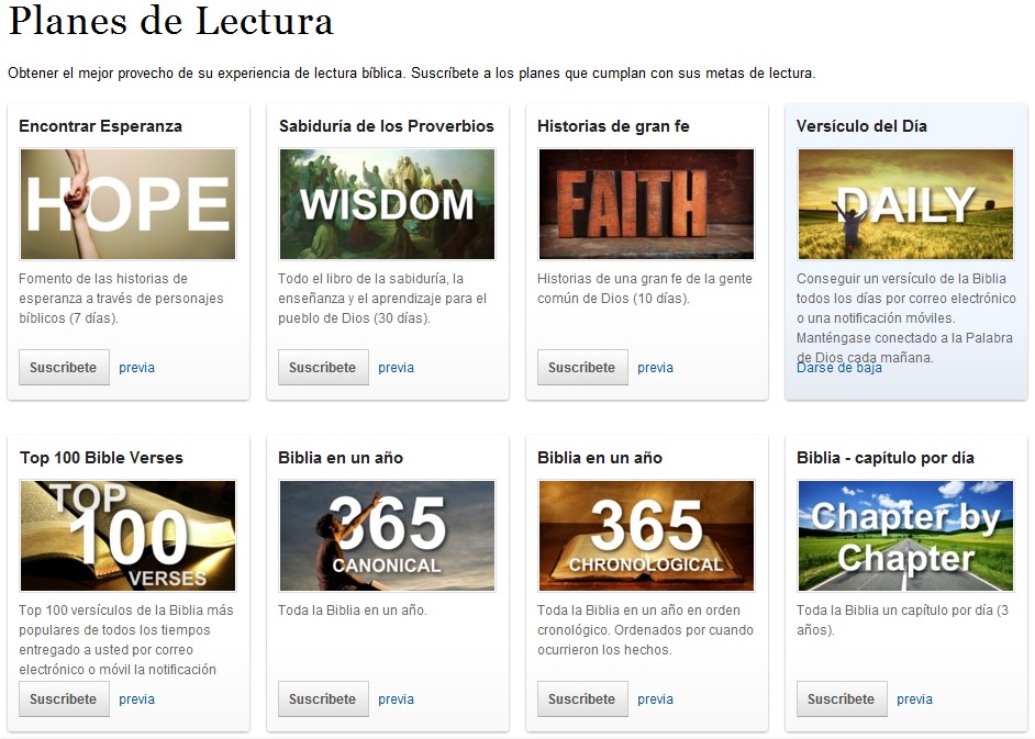 eBible: 18 planes de lectura bíblica on-line en 23 idiomas ~ A quién ...