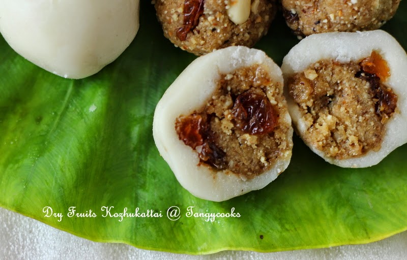 CONCOCTIONS OF A COOKAHOLIC !!!: Dry fruits Modak/Sweet Poorana Kozhukattai