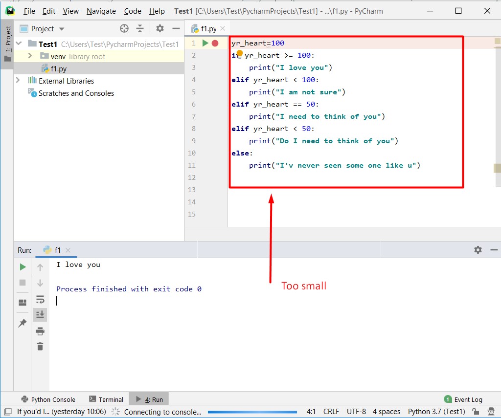 ischool.school: Python : วิธีเพิ่มขนาดตัวอักษรใน PyCharm Editor