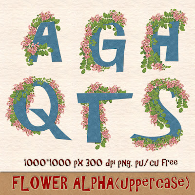 Creative Mind's Studio: FLOWER ALPHA SET