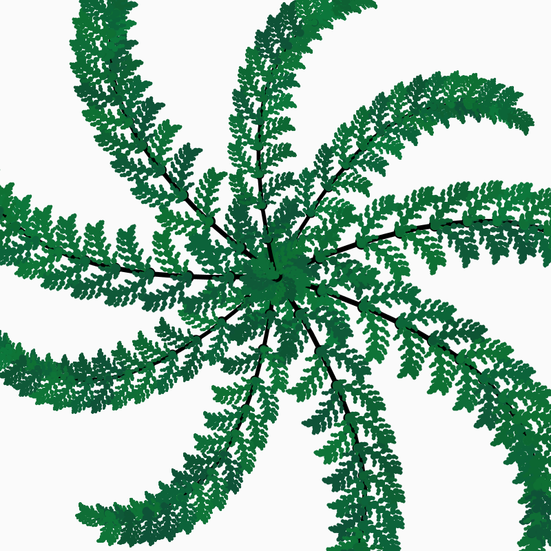 NZ Ferns - sampling parametric curves and recursion
