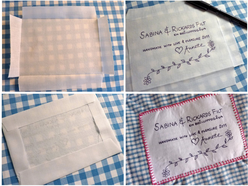 My Rose Valley: How to label a quilt