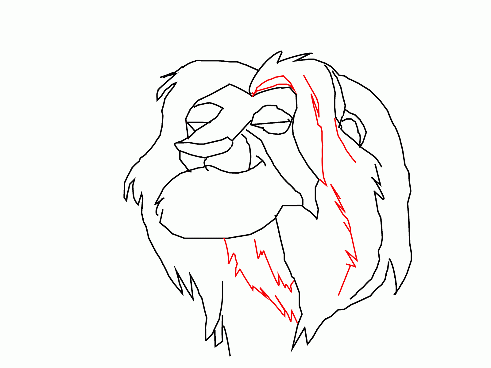 How To draw with RC: Adult Simba from the Lion King