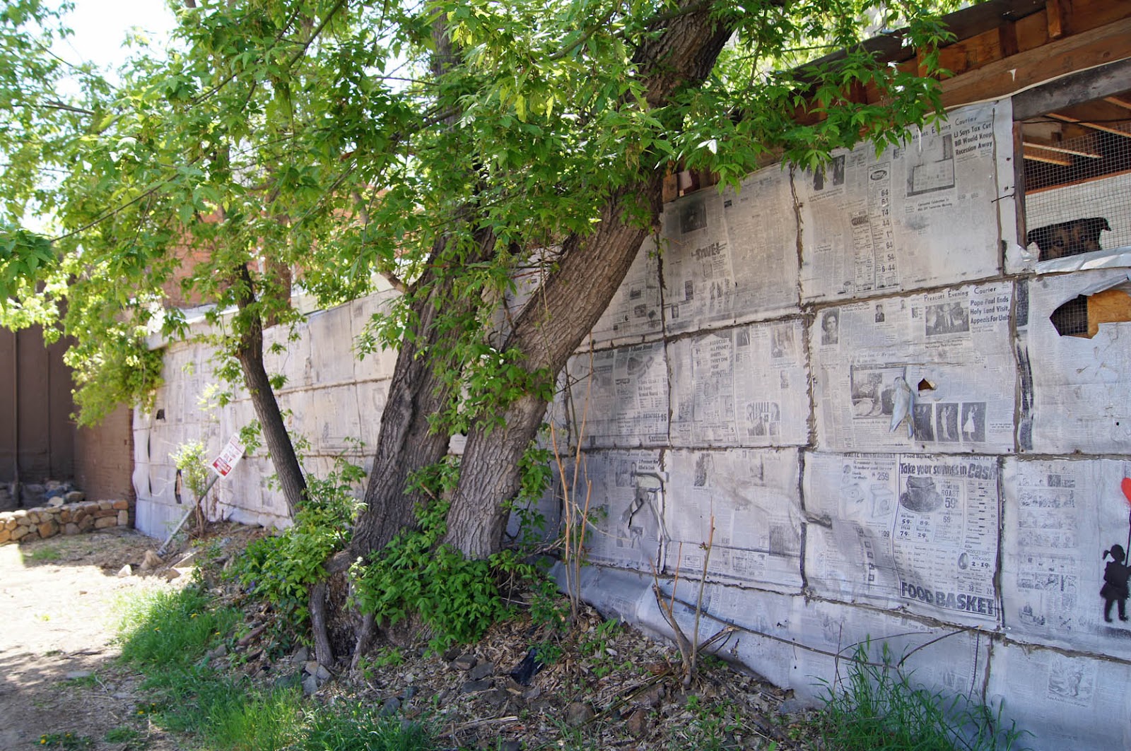 Prescott Area Daily Photo: News Worthy Wall