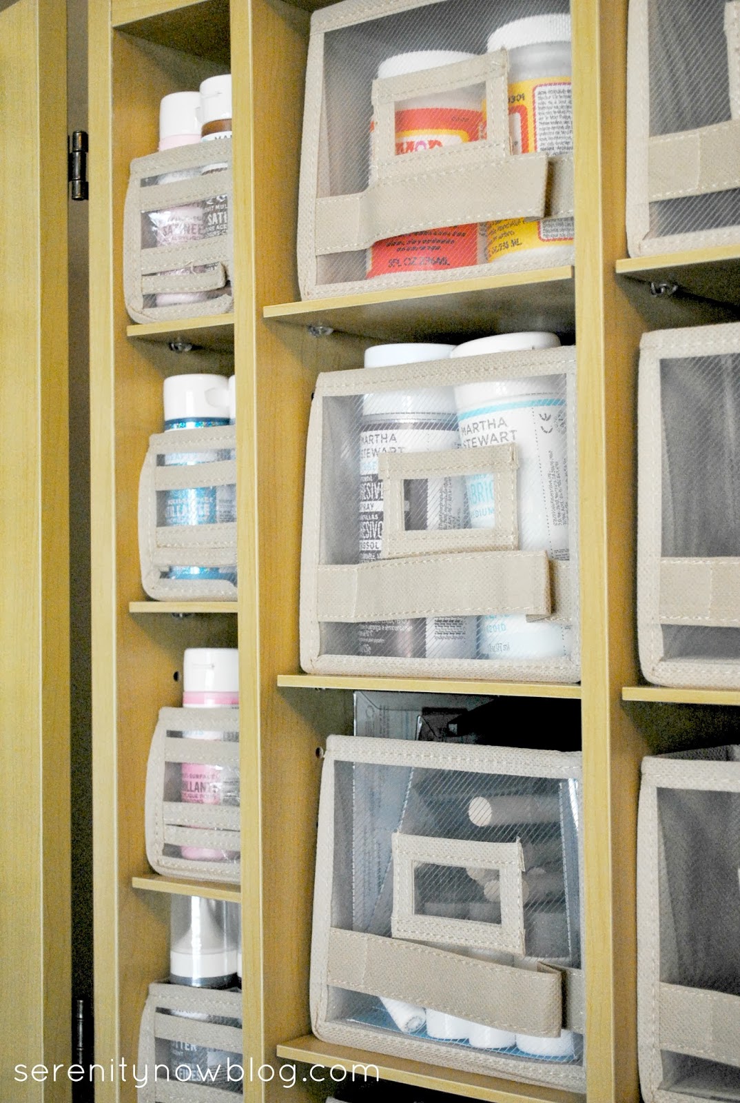 Serenity Now: Organizing Shelves and Bins for Craft Supplies (Utilizing ...
