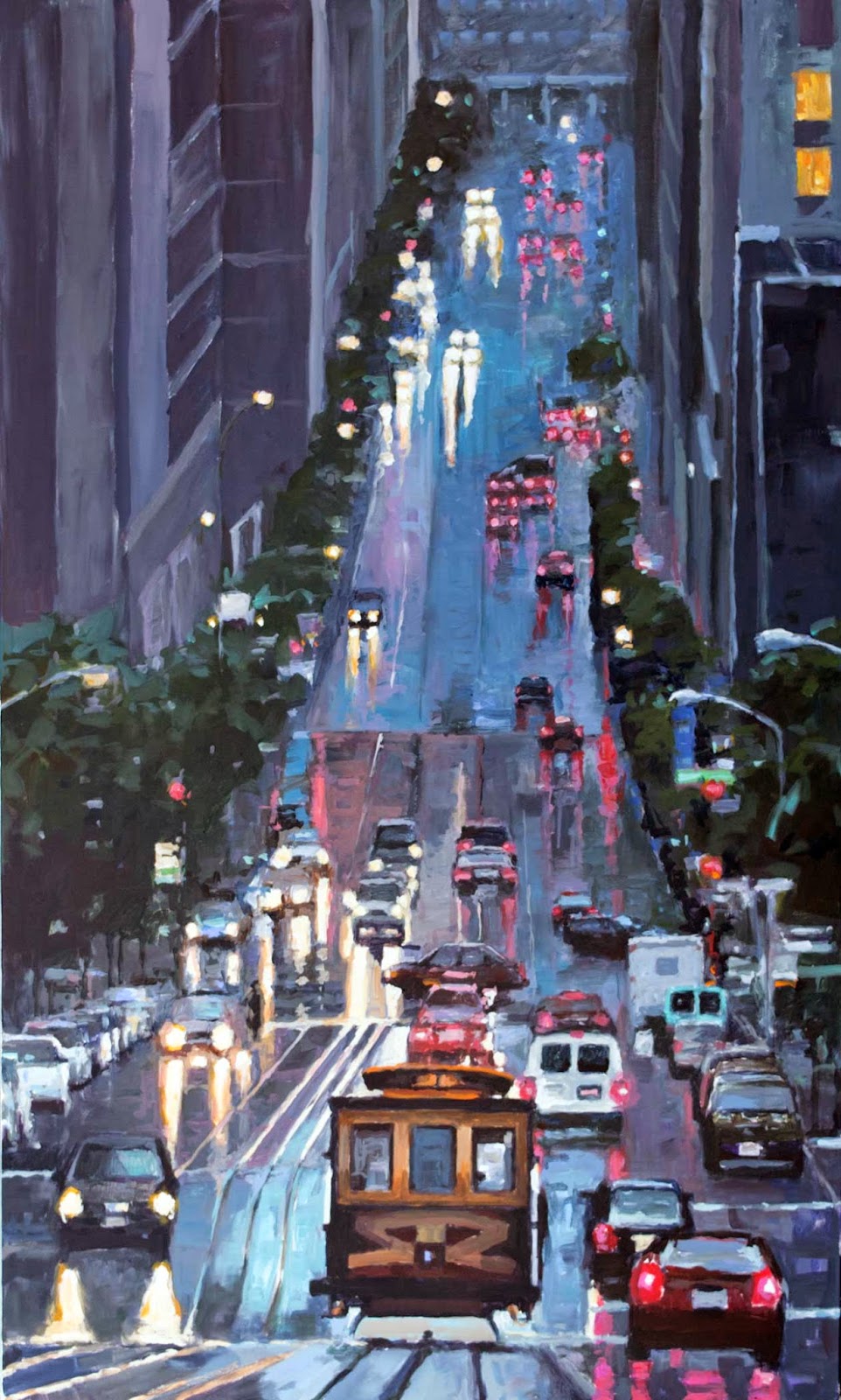 John K. Harrell Fine Art : San Francisco Magic Acrylic by John K. Harrell