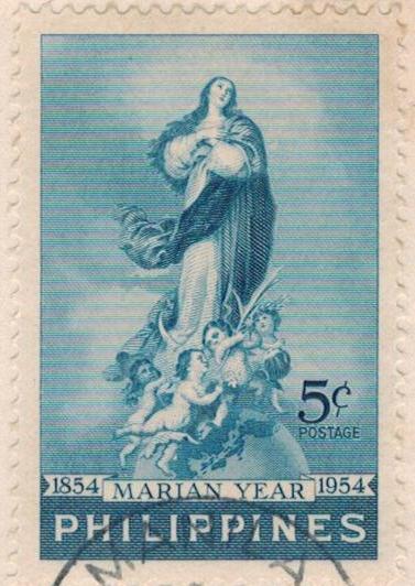 Philippine Republic Stamps : 1954 Marian Year