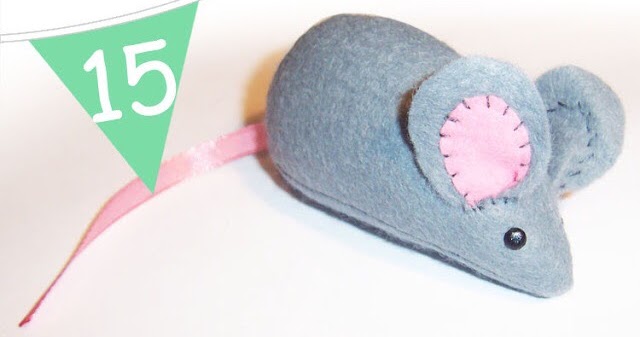 Ratinho feito em feltro + molde para imprimir - Ver e Fazer