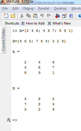 Multiplicar matrices en Matlab | Bloggin Red