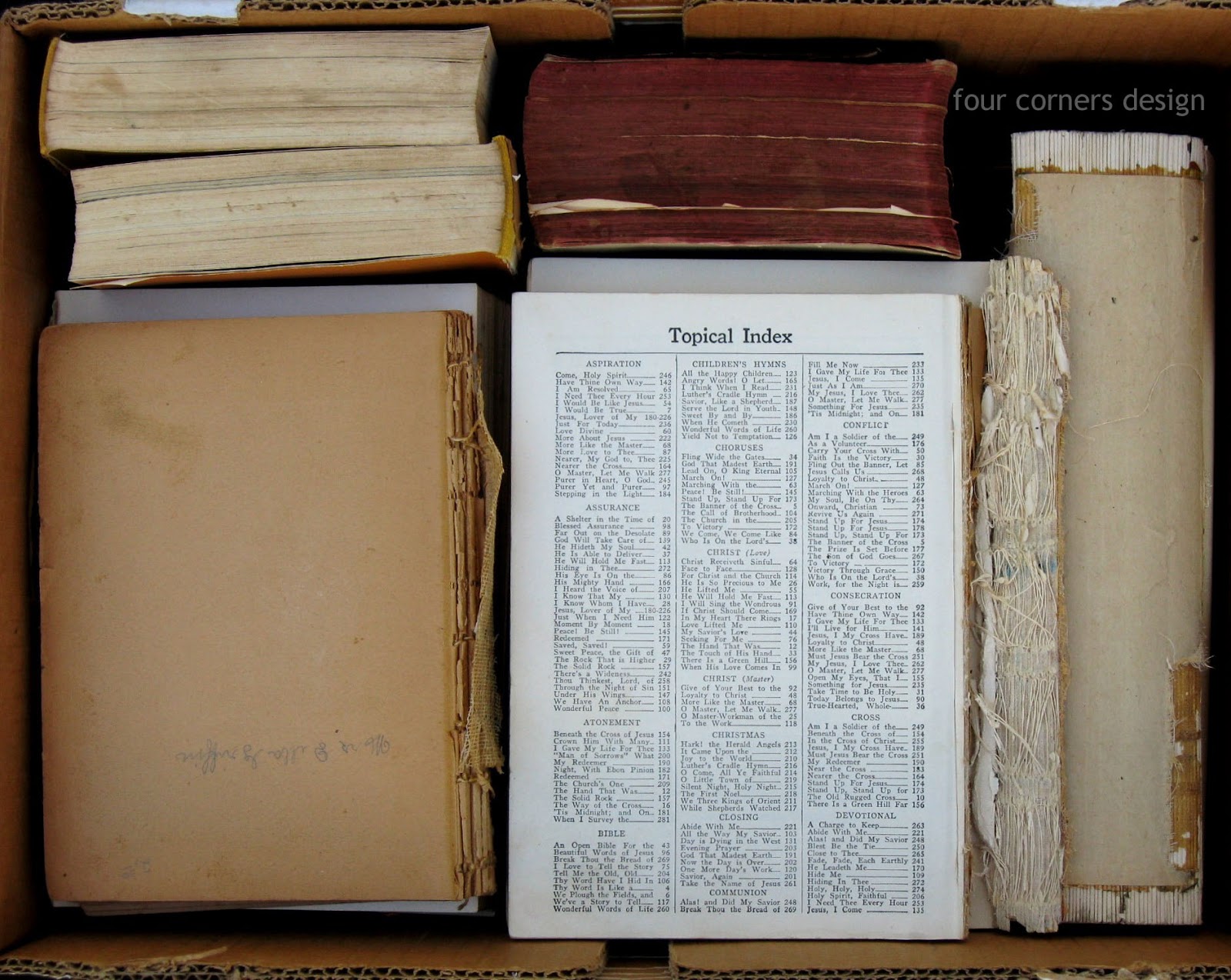 four corners design: The beauty of books