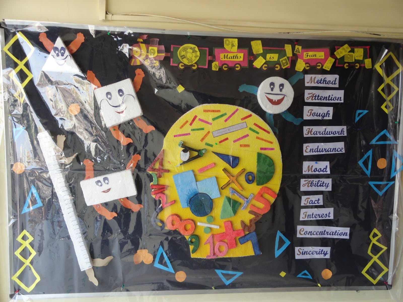 Slate - The School, Karmanghat: Maths Theme Day (Softboard Board Display)