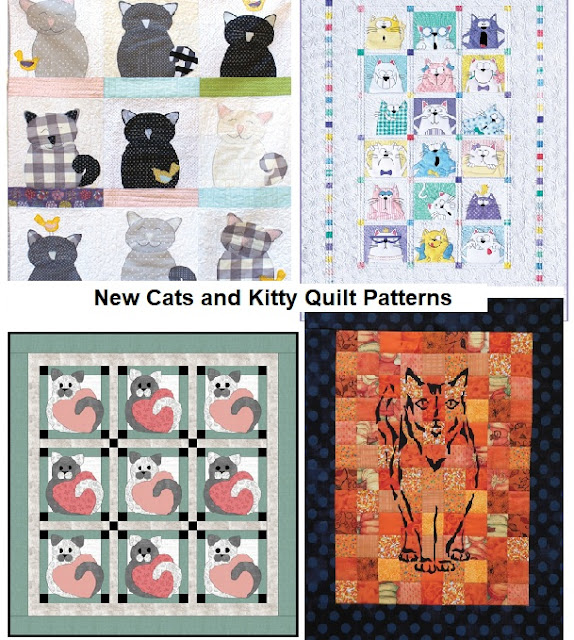 New Cats and Kitty Quilting Patterns • Craftdrawer