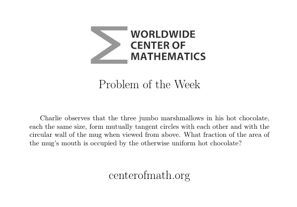The Center of Math Blog: Problem of the Week