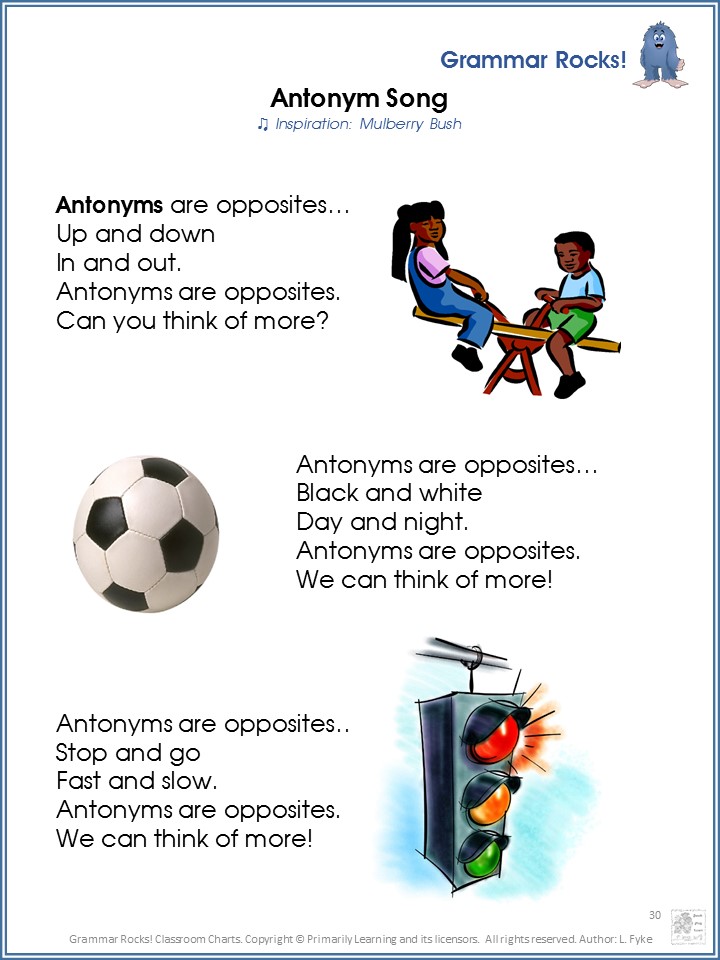 The Best of Teacher Entrepreneurs II: GRAMMAR ROCKS! – Classroom Charts ...