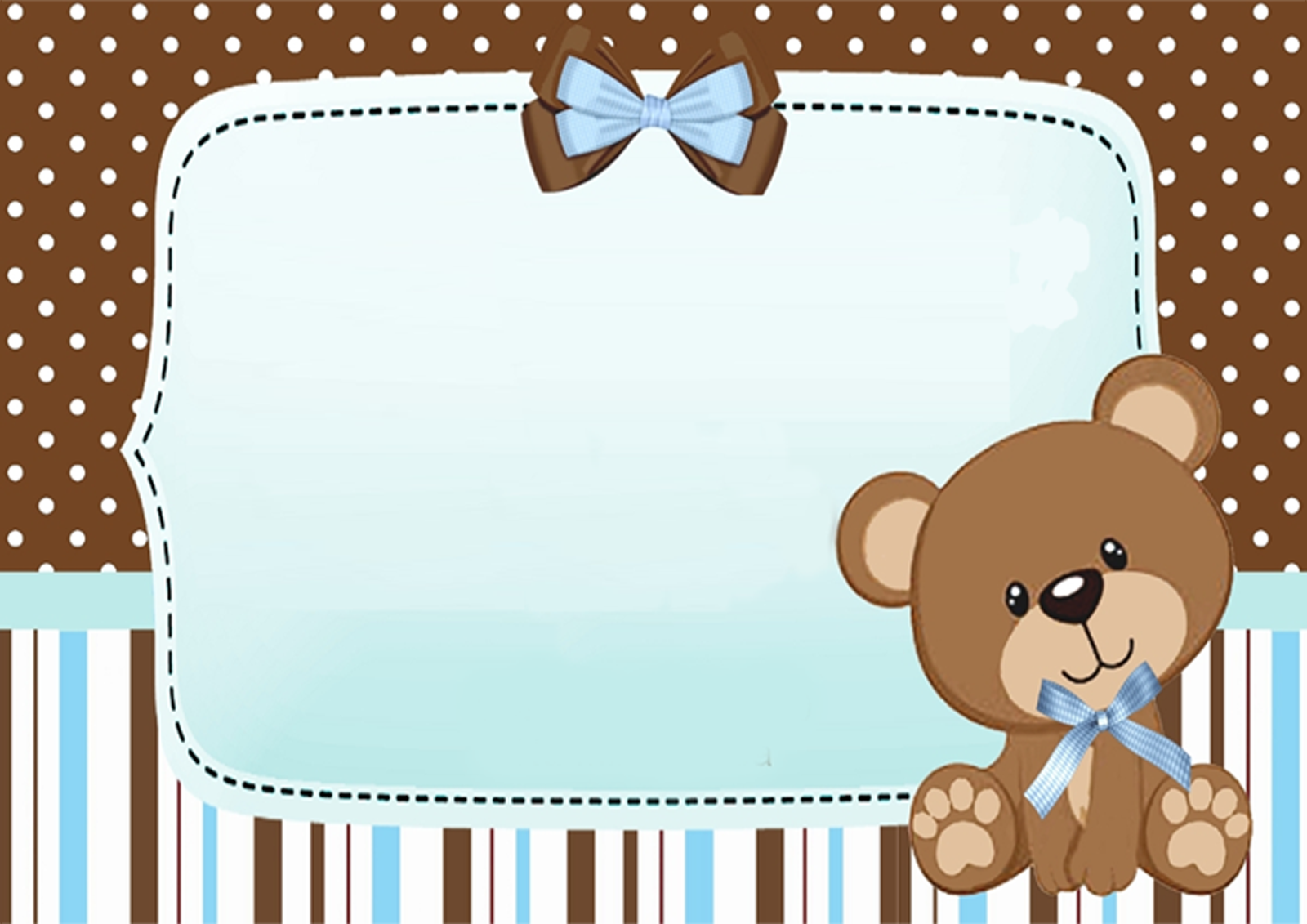 Artes da Festa: Molduras do Ursinho Azul e Marrom