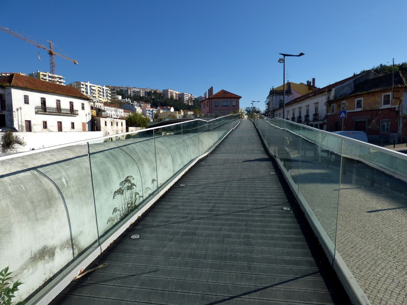 Viajar e descobrir: Portugal - Leiria - ponte pedonal El-Rei D. Dinis