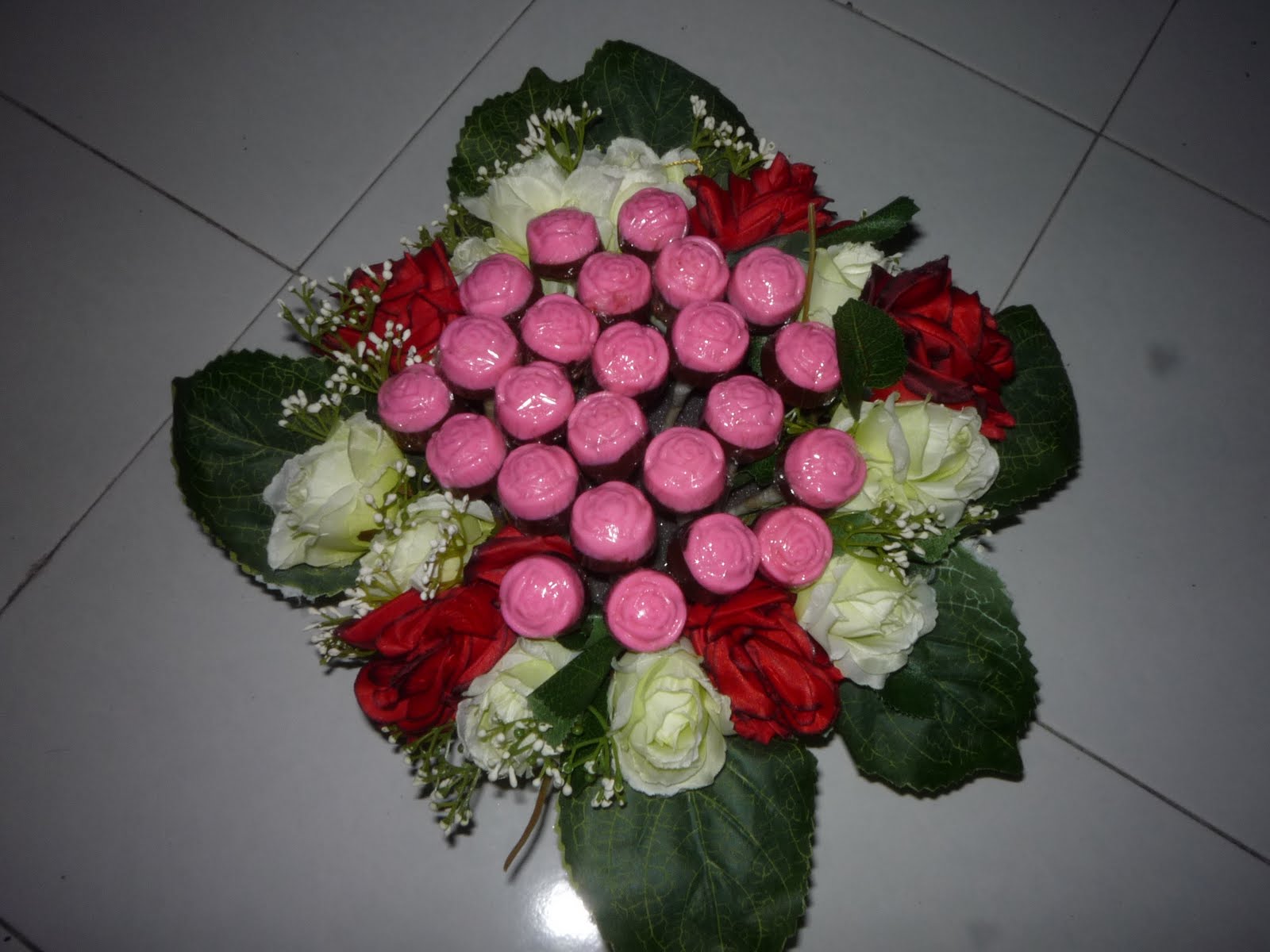 Coklat Ummi: Jambangan bunga coklat