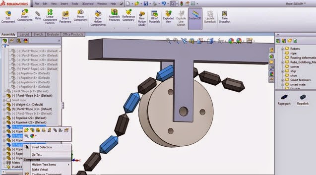 How to create Rope Animation in SolidWorks. - SolidWorks Share