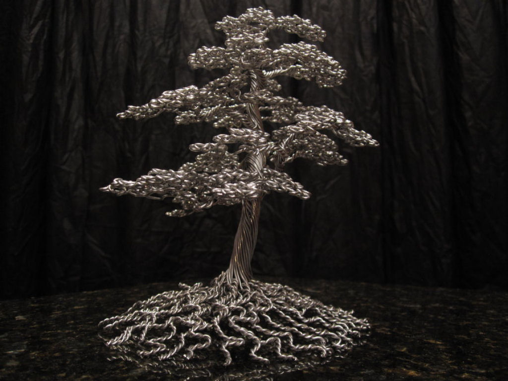 Simply Creative: Wire Sculpture Bonsai Tree by Kevin Iris
