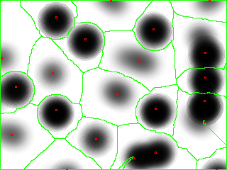 Popscan: Watershed image segmentation algorithm with Java