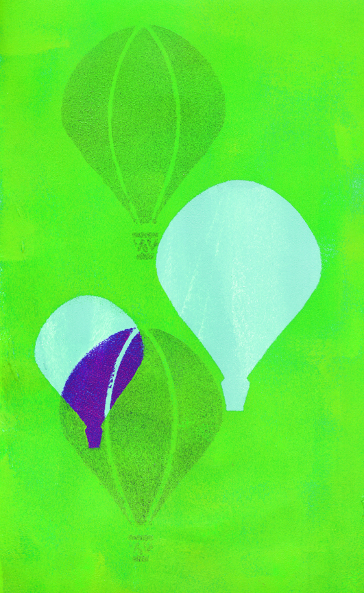 Art...: HOT AIR BALLOON STENCILS AND MASKS Used Together!