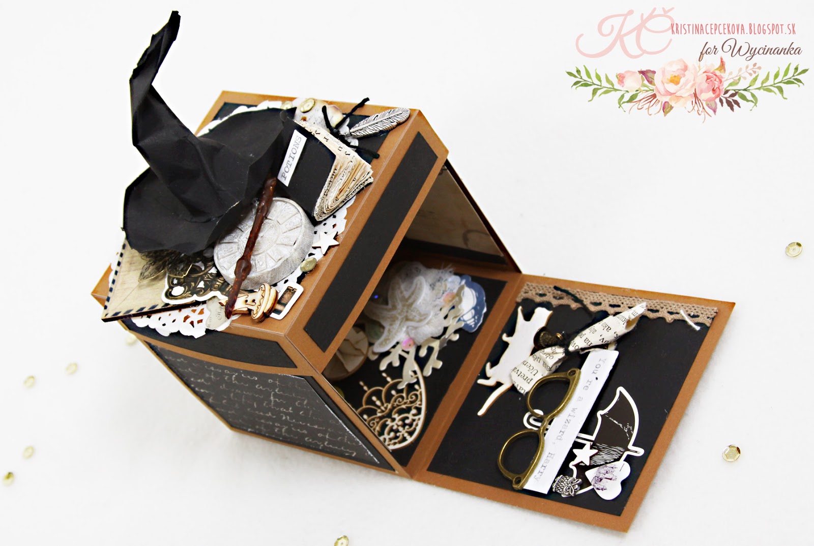 pracownia wycinanki: Harry Potter exploding box