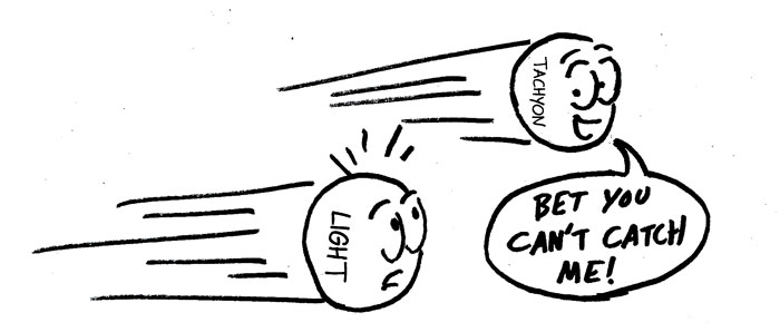 Physics and Fun with Probability One: Tachyon leaves a bar