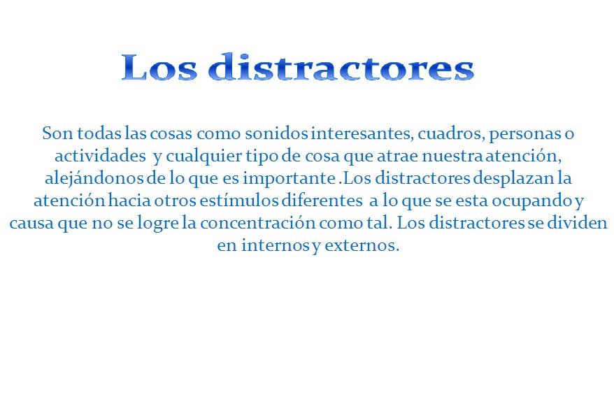 Distractores del aprendiz