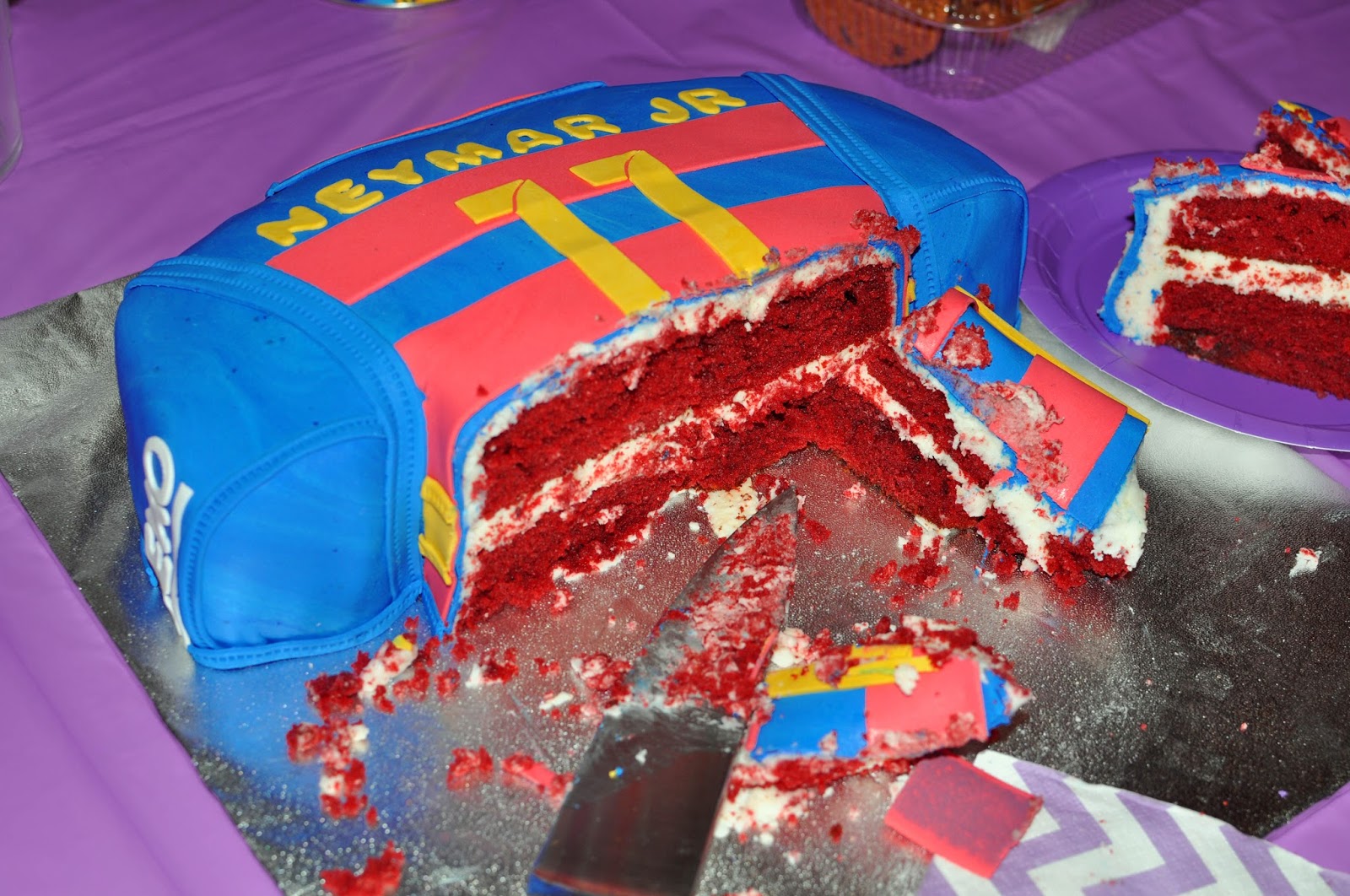 The Bake More: Neymar Jr Jersey Cake