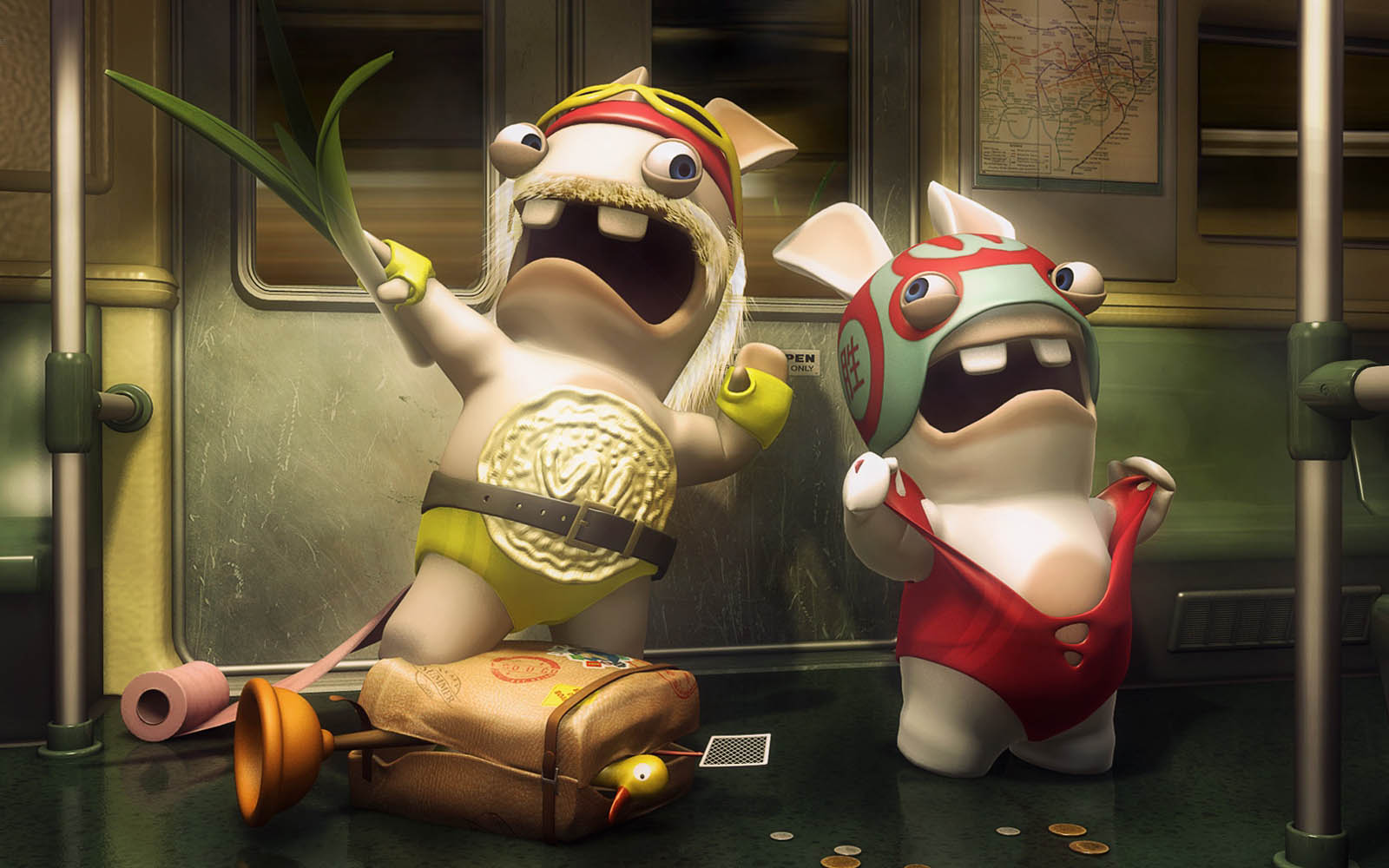 XS Wallpapers HD: Funny Rayman Raving Rabbids Wallpapers