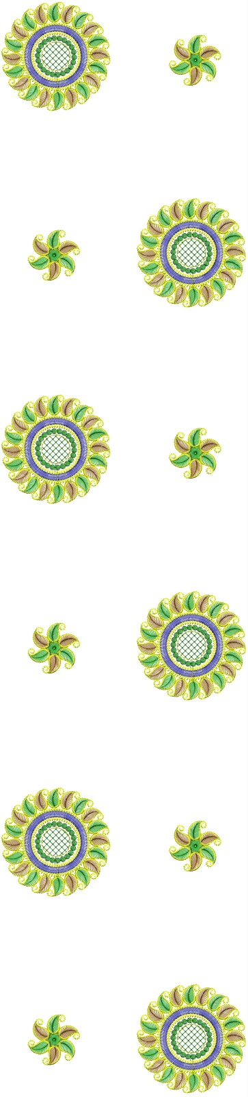 EmbDesignTube: Pakistani Cultural Pattern All Over Designs