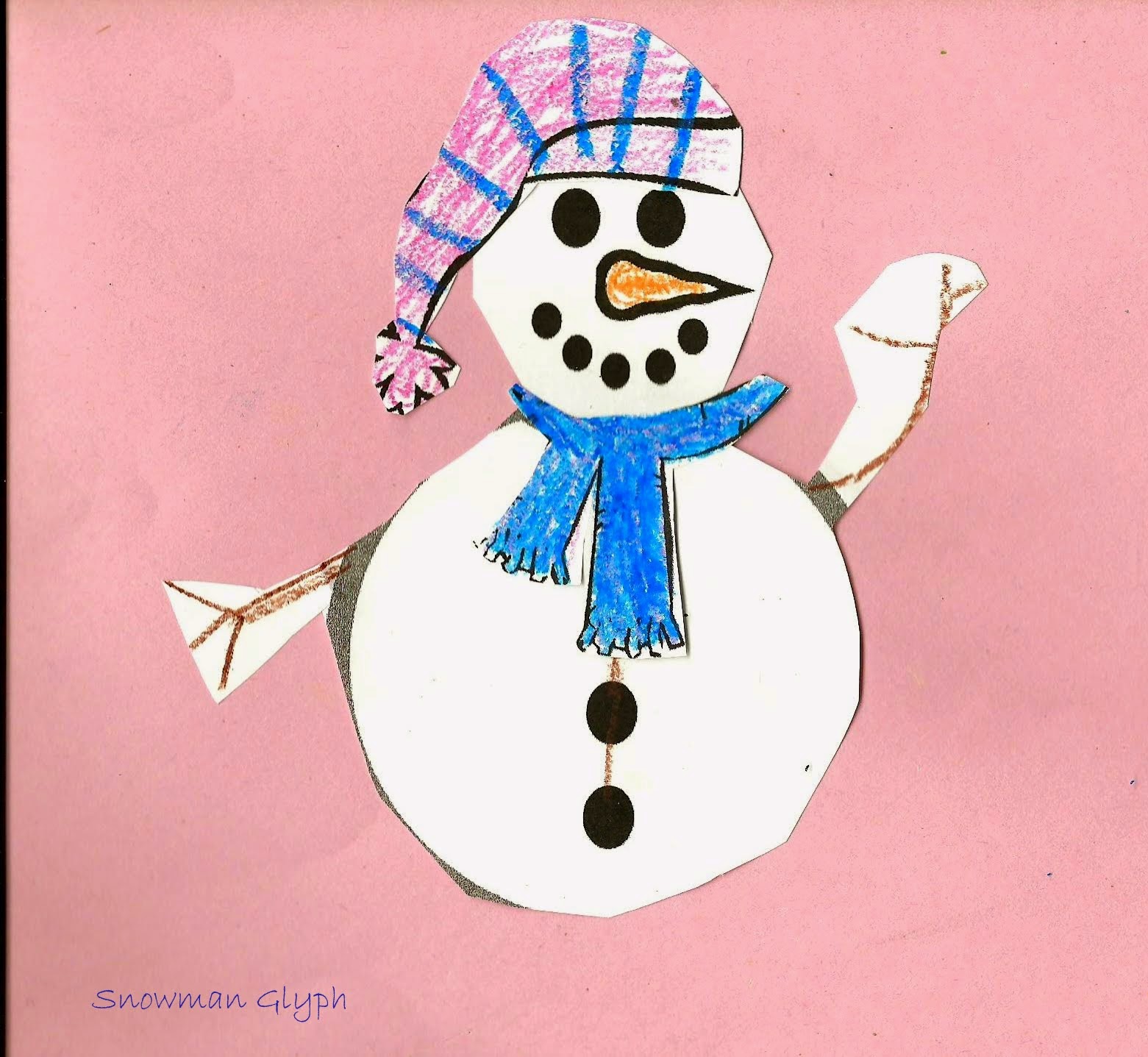 Creative and Curious Kids!: Snowman Glyphs