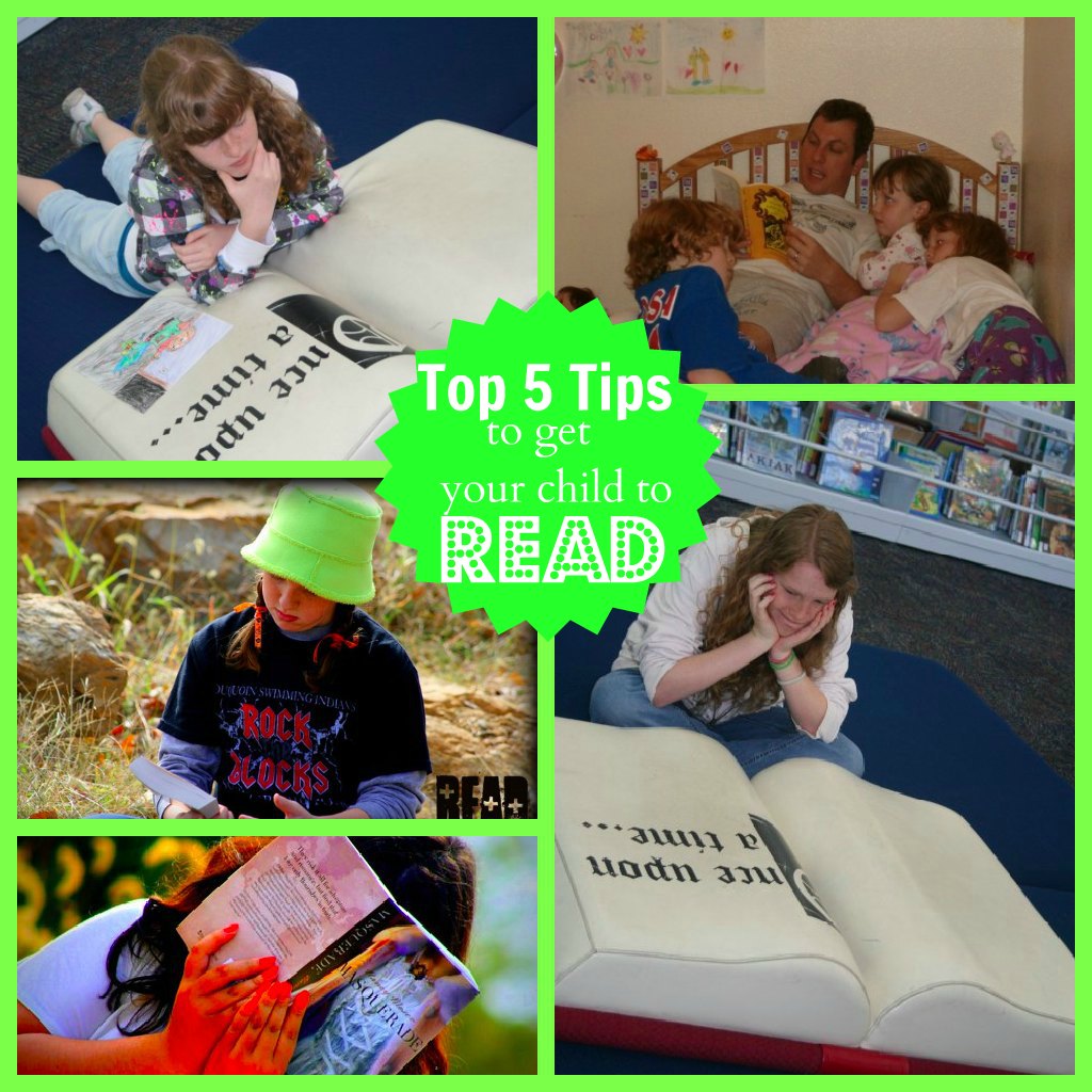 SusieQTpies Cafe: Top 5 Tips to Get Your Child to Read