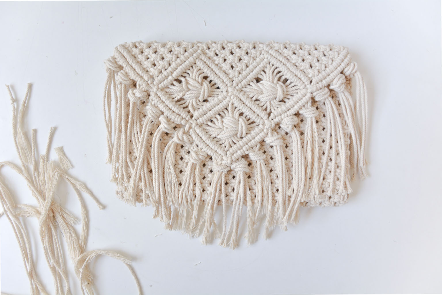 Cómo hacer un bolso de macramé paso a paso - Dibujos de Colores