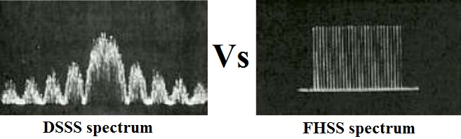Difference between DSSS and FHSS
