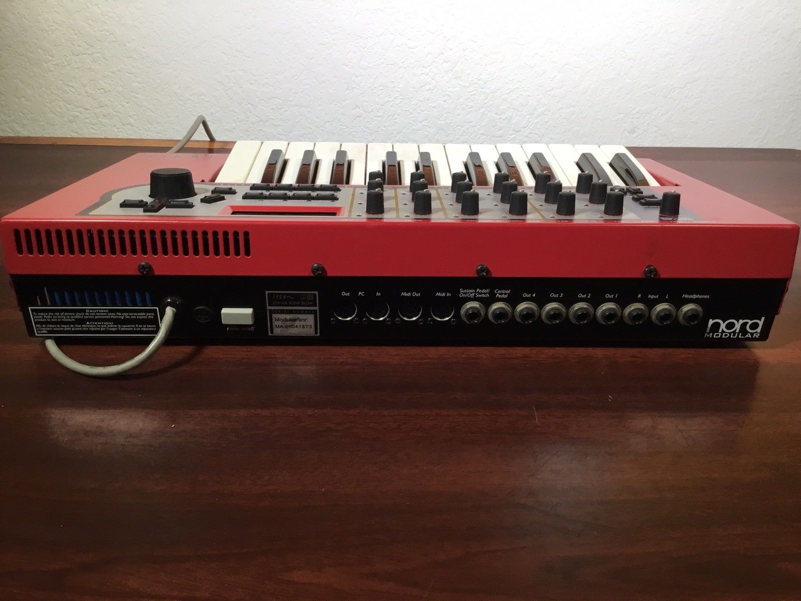 MATRIXSYNTH: Nord Modular G1 Synthesizer SN 21041873
