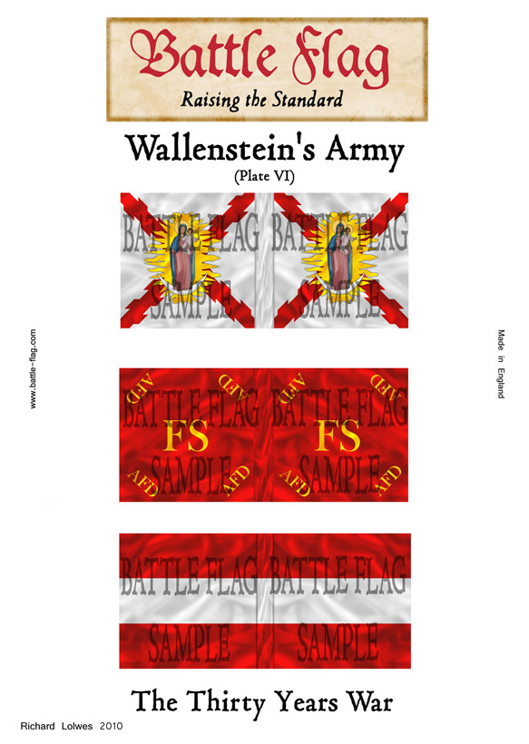 Wargame Flags of Wallenstein's Imperial Army of The Thirty Years War ...