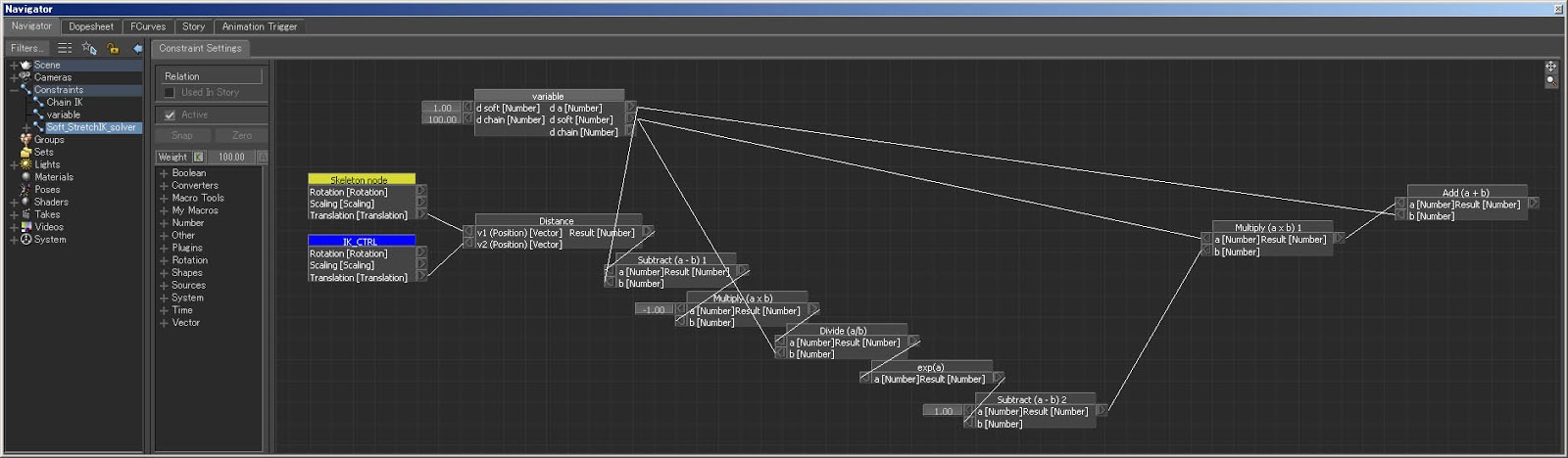 3D Animation & Programming: 【Tips】Motionbuilderでsoft/stretchIKのRigging