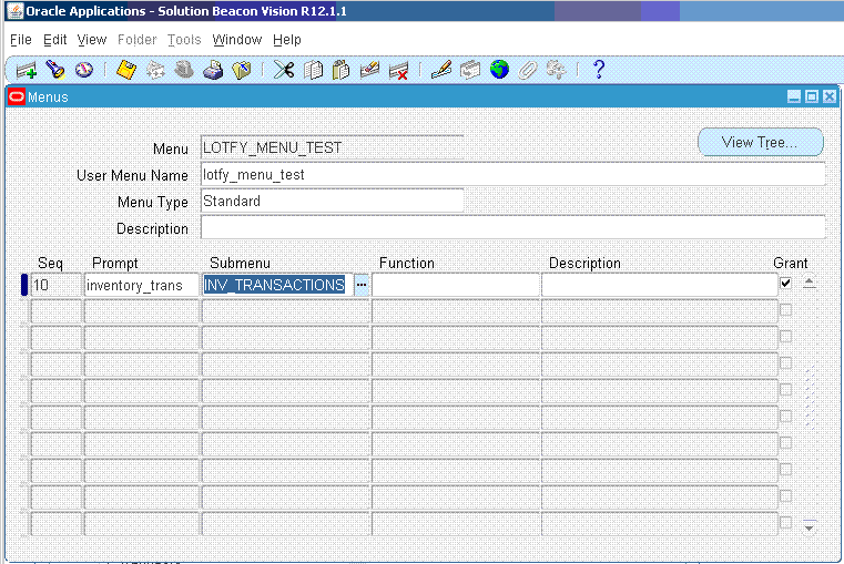 Oracle ERP: كيفيه عمل MENU
