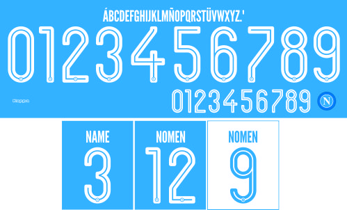 SSC Napoli 2017-18 font