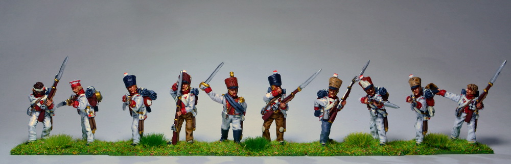 Austria and Russia - Napoleonic wars. Wargame 28mm, : Saxon skirmishers ...