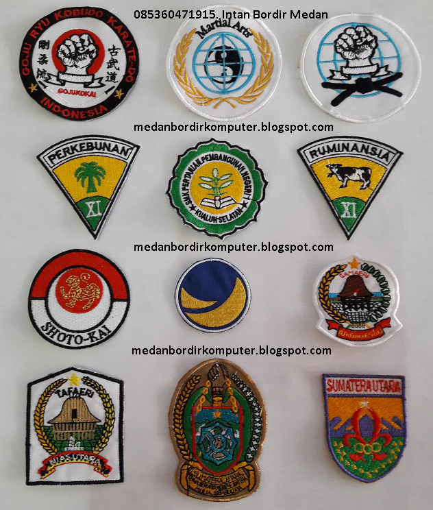 JASA BORDIR LOGO DI KOTA MEDAN - Intan Bordir Medan