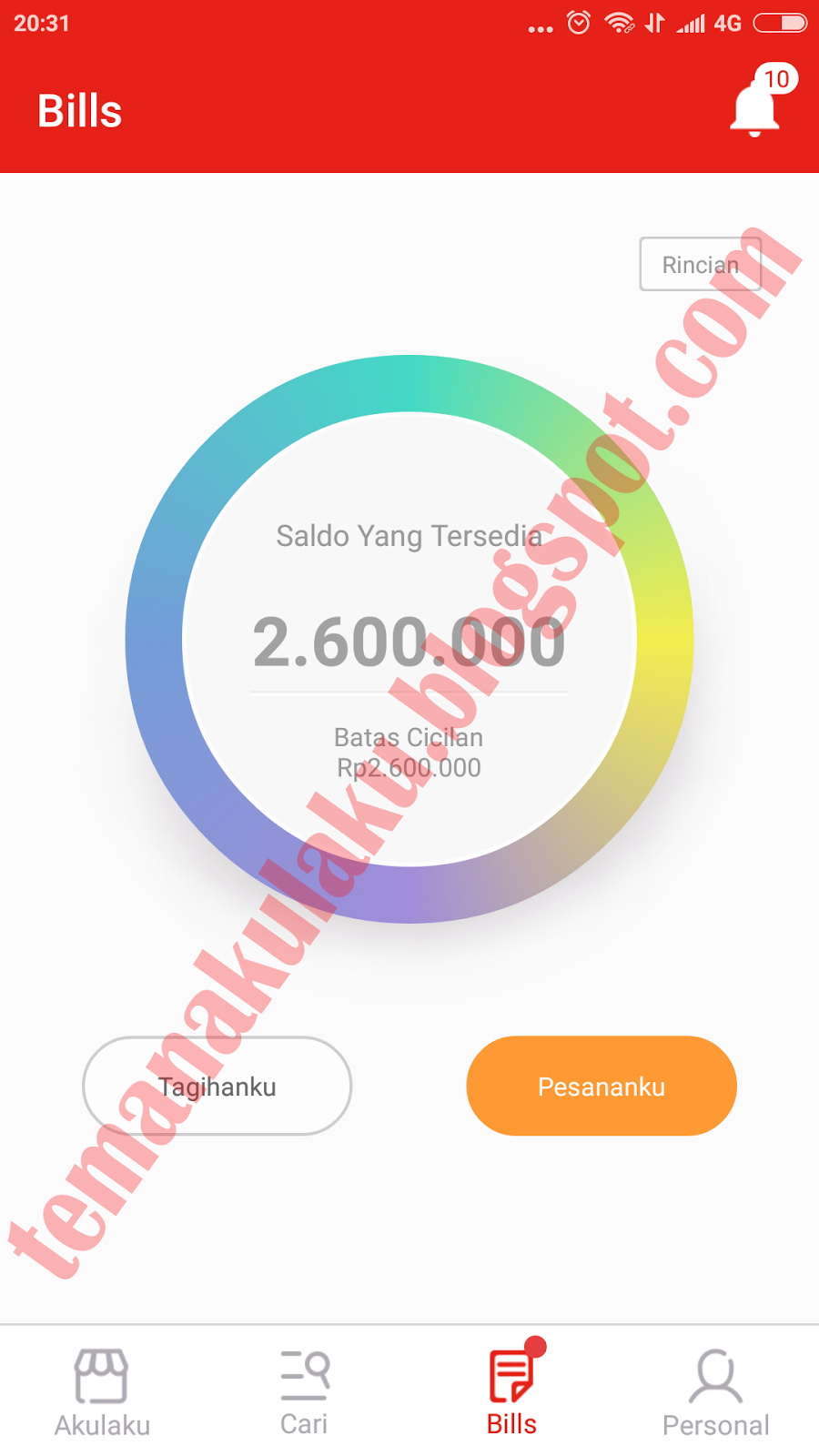 Aplikasi akulaku - naatix