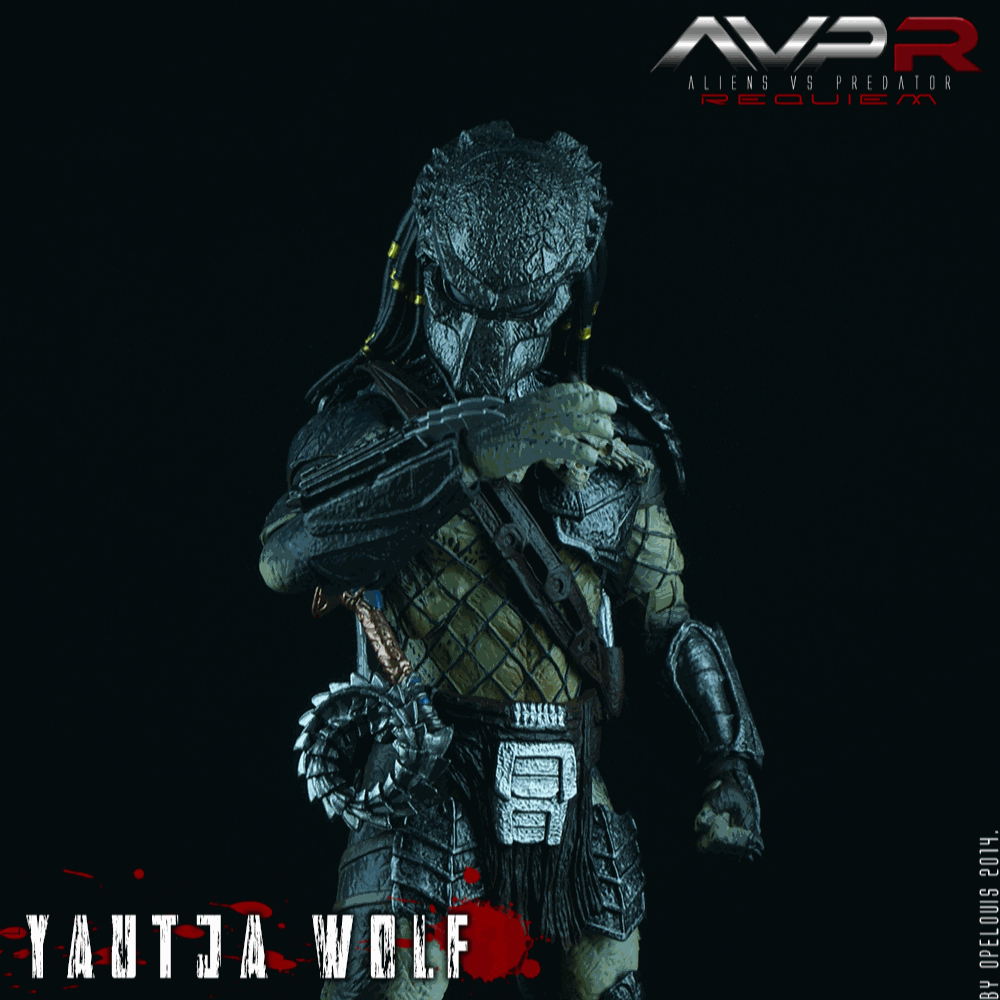 Opelouis's Toys Collection: SHMonsterarts AVPR Predator Wolf. (fixed)