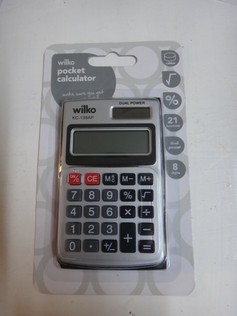 BRITISH EQUIPMENT PUBLISHING BLOG: Wilko Pocket Calculator
