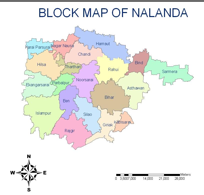 Block Map of Nalanda